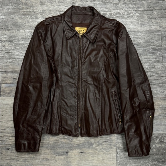 Tony Lama | Jackets & Coats | Tony Lama Dark Brown Leather Jacket ...